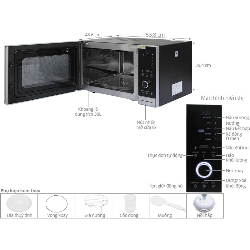 Lò vi sóng Electrolux EMS3085X » Bếp Hoàng Cương